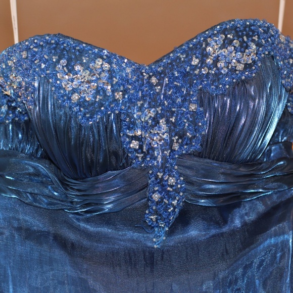 Alyce Designs | Dresses | Sapphire Blue Formal Gown | Poshmark